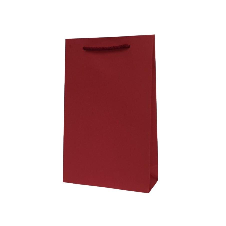 Set 10 pungi de cadou, Mer Plus, Hartie, Visiniu - eMAG.ro