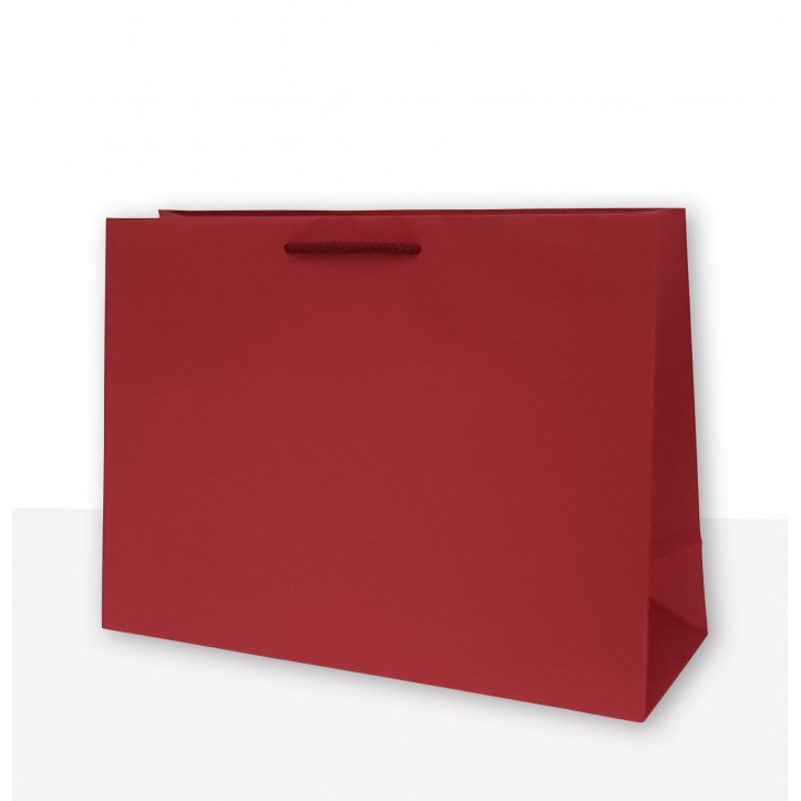 Set 10 pungi de cadou, Mer Plus, Hartie, Visiniu - eMAG.ro