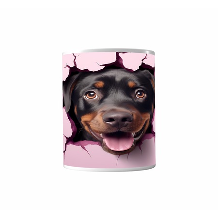 Cana personalizata cu catel, Alb, 350 ml, Model #100 - eMAG.ro