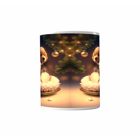 Cana personalizata cu catel, Alb, 350 ml, Model #6 - eMAG.ro