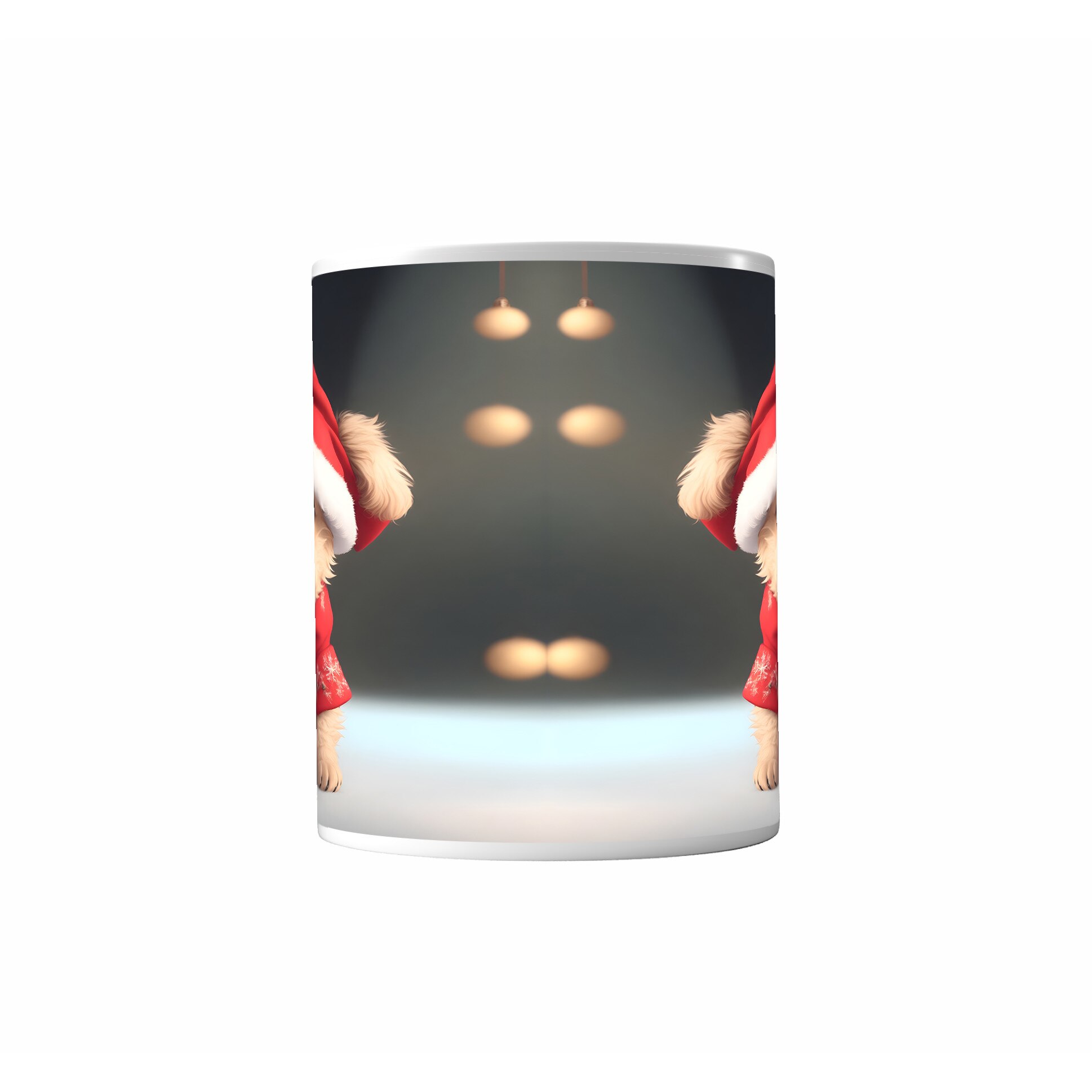 Cana personalizata cu catel, Alb, 350 ml, Model #13 - eMAG.ro