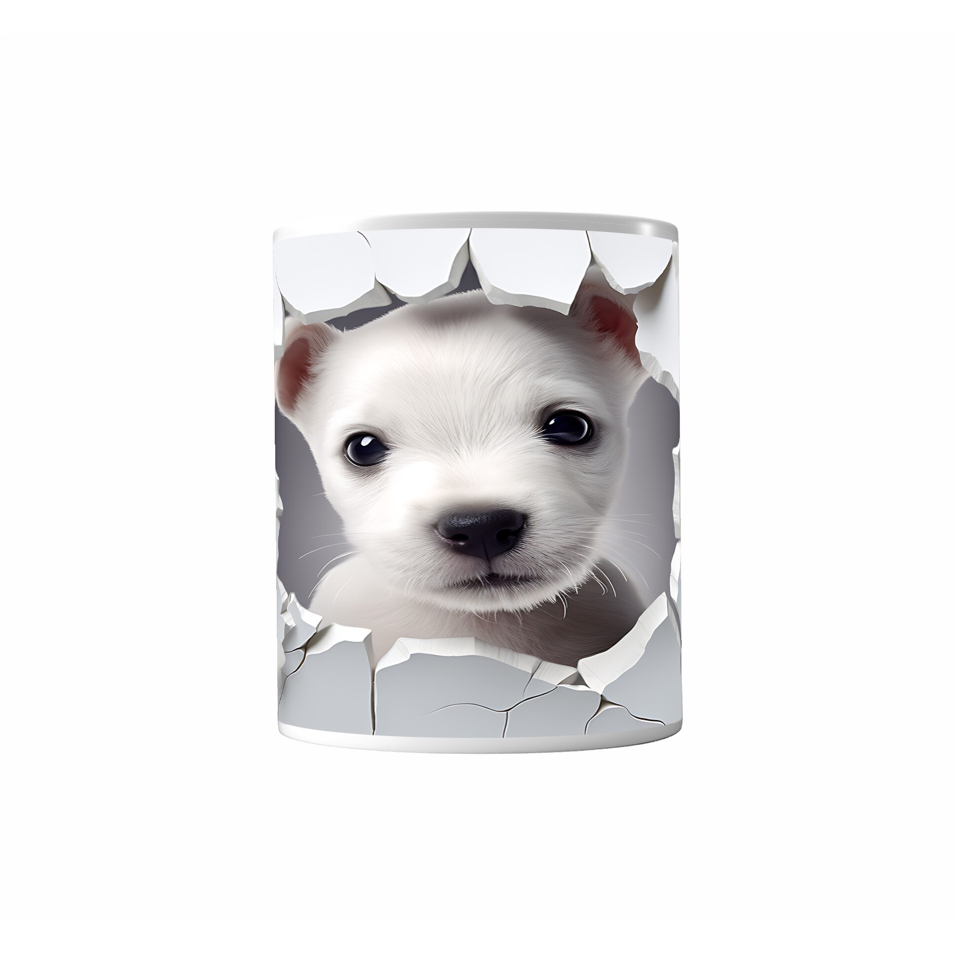 Cana personalizata cu catel, Alb, 350 ml, Model #20 - eMAG.ro