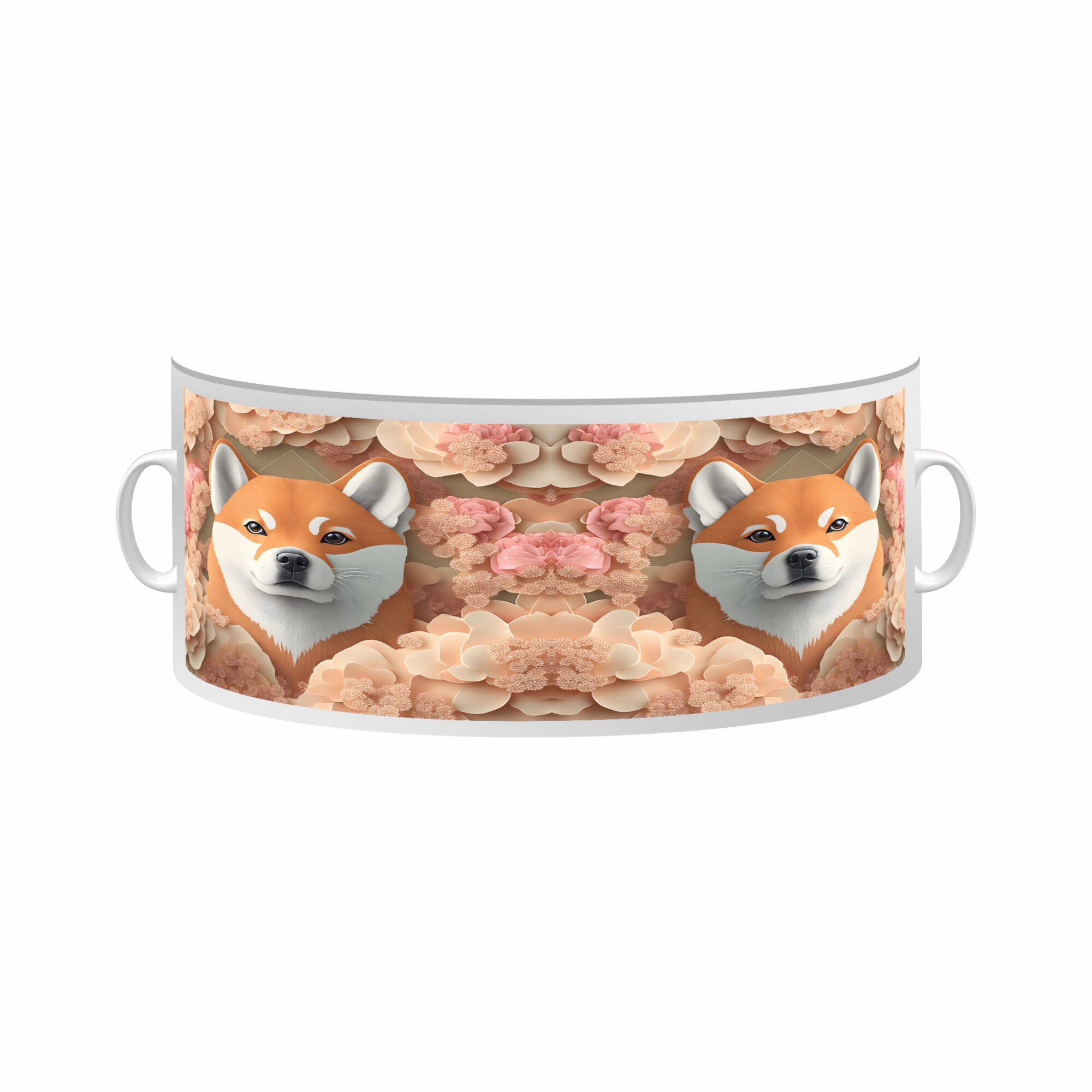 Cana personalizata cu catel, Alb, 350 ml, Model #48 - eMAG.ro