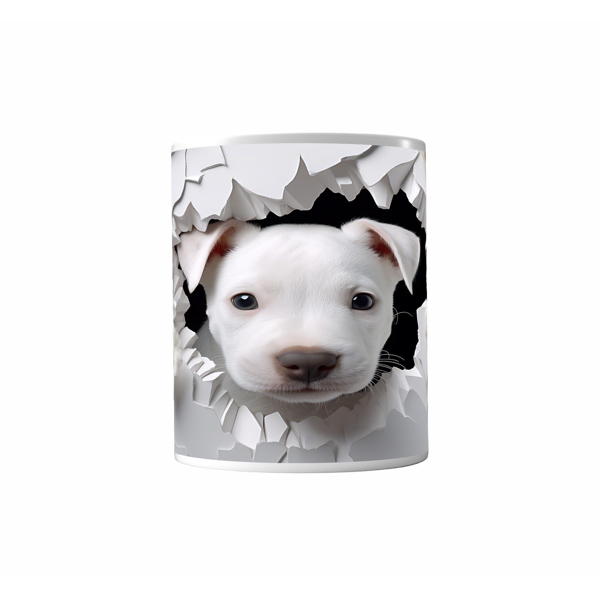 Cana personalizata cu catel, Alb, 350 ml, Model #35 - eMAG.ro