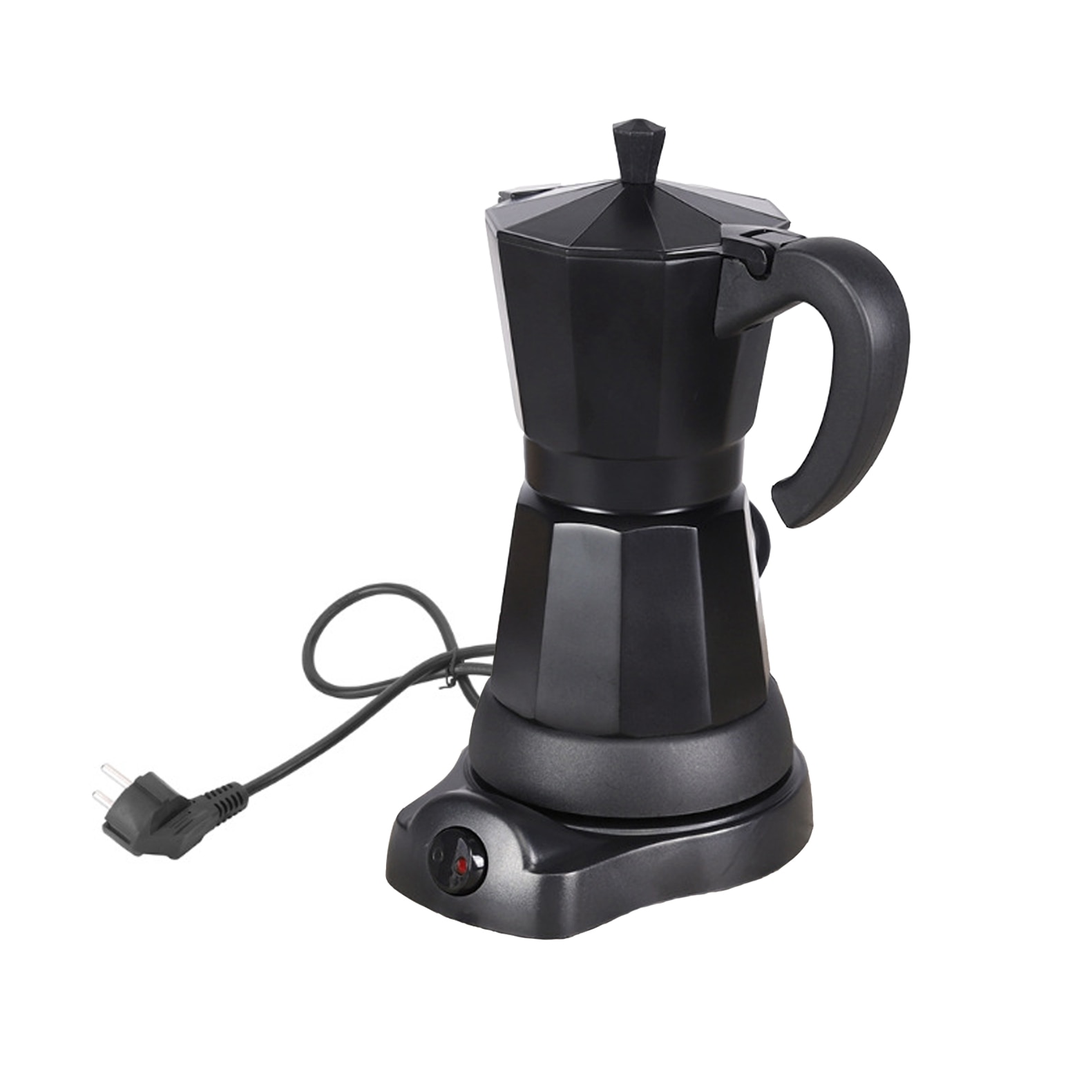 Aparat de cafea electric, Yulinland, Aluminiu, cu maner, 6 cesti, 300ml ...