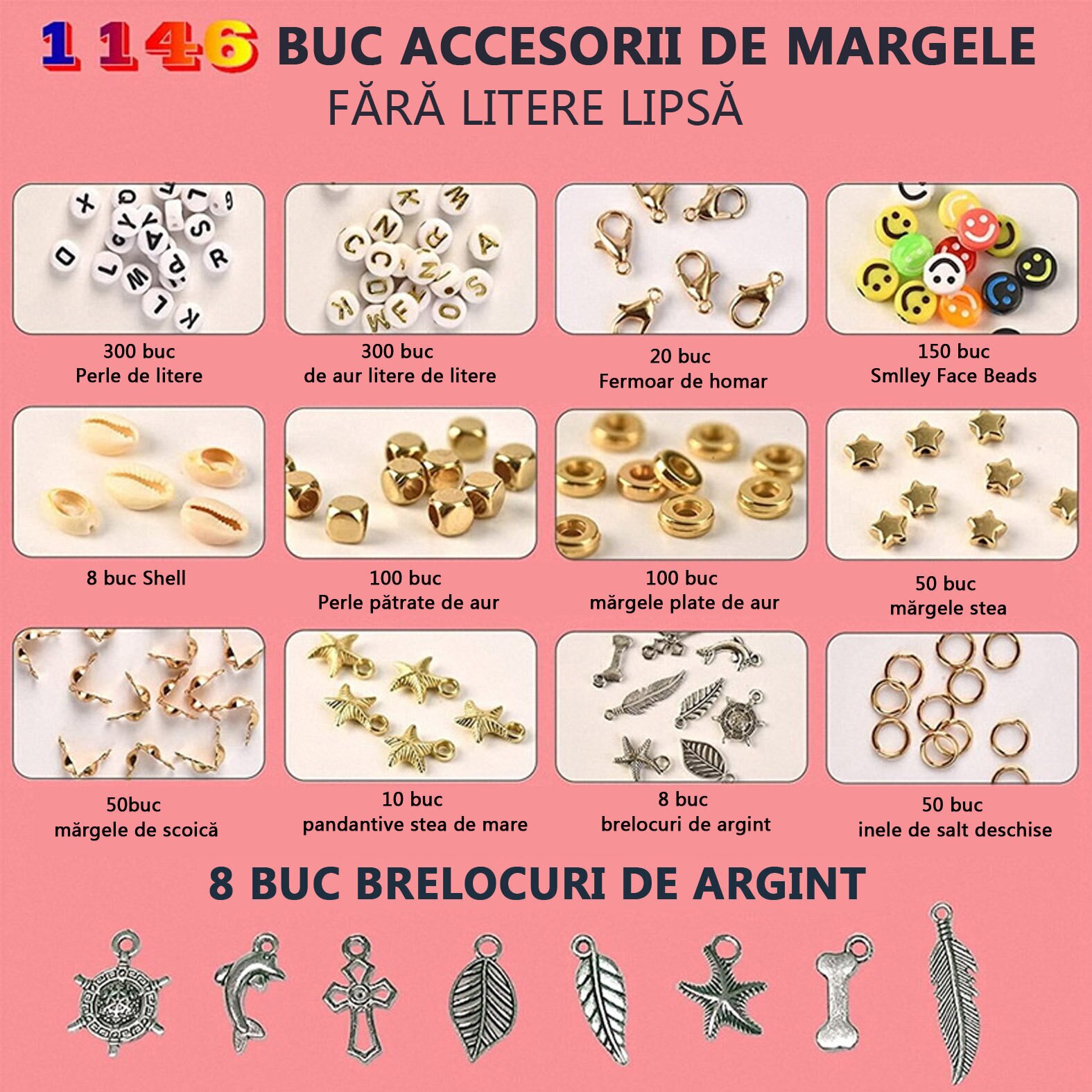 Kit de 7200 de bucati margele de argila, Yulinland, Pentru realizarea ...