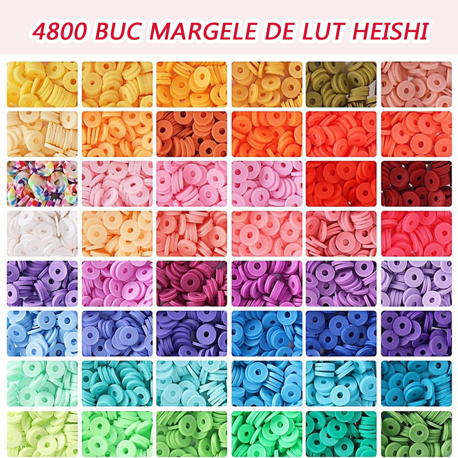 Kit de 4800 de bucati margele de argila, Yulinland, Pentru realizarea ...