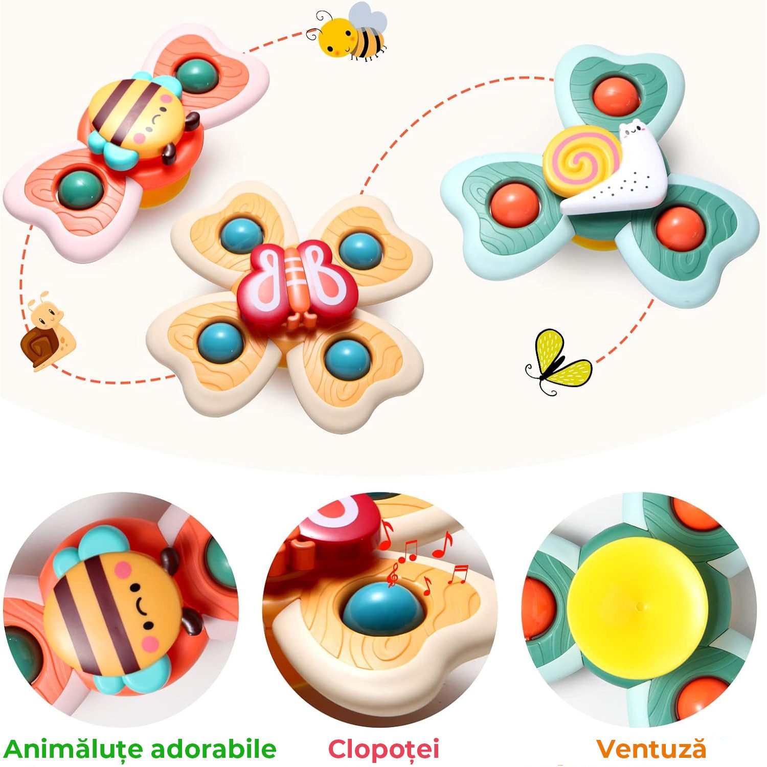 Jucarie interactiva pentru bebelusi Pitikot®, educationala, ideala ...