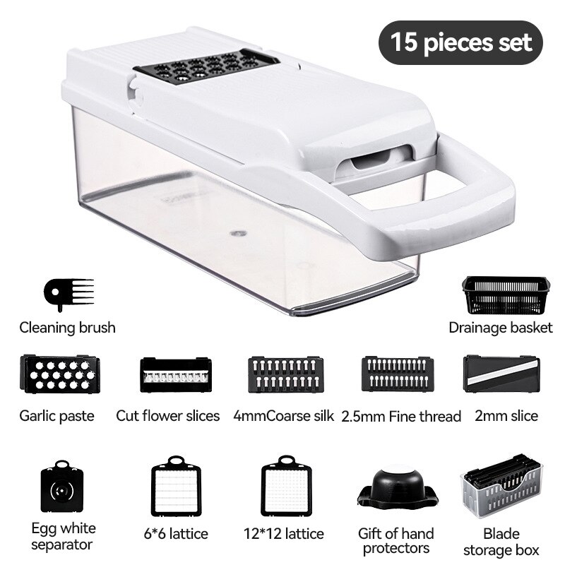 Tocator legume 15 in 1 Slicer Cutter Chopper - eMAG.ro