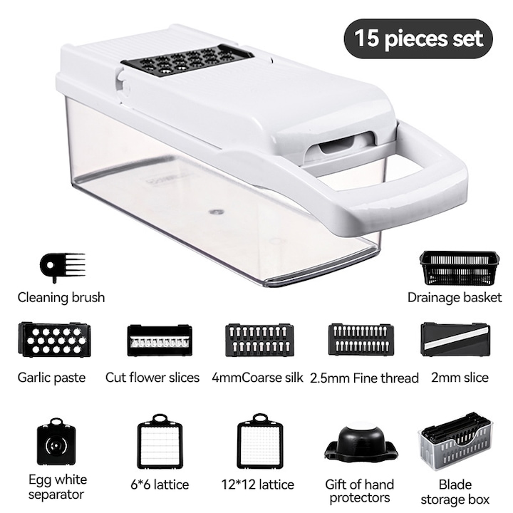 Tocator legume 15 in 1 Slicer Cutter Chopper - eMAG.ro