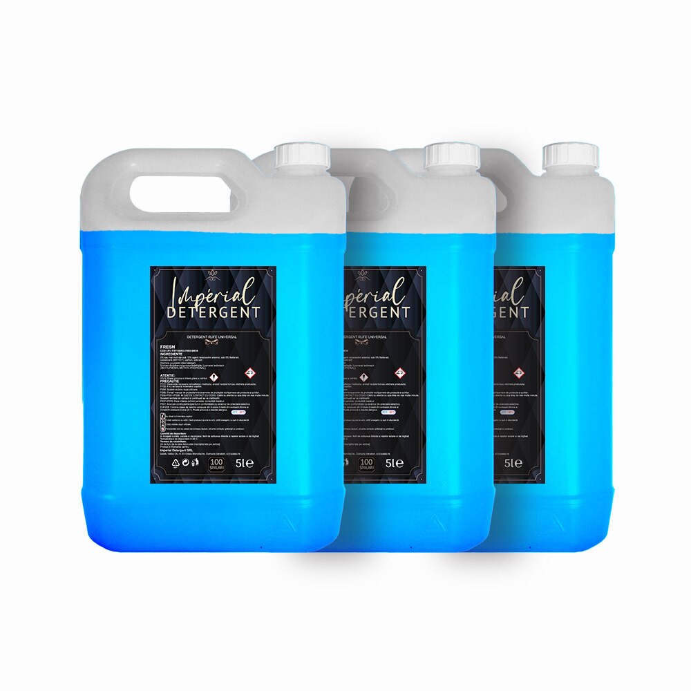Pachet 3x detergent de rufe lichid, profesional cu miros fresh mountain ...