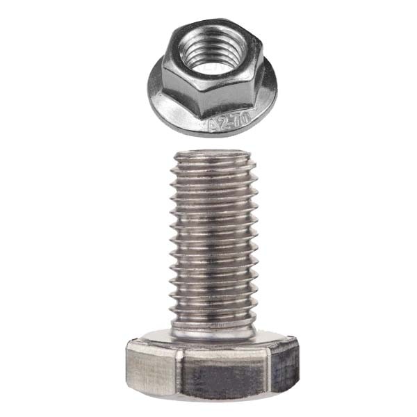 Set Surub cap hexagonal M10 x 25 INOX cu piulita autoblocanta - eMAG.ro