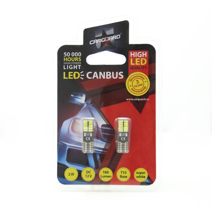 Set 2 becuri LED T10 W5W 12V 2W pentru interior, portbagaj, 168 lumeni ... Set 2 becuri LED T10 W5W 12V 2W pentru interior, portbagaj, 168 lumeni ...