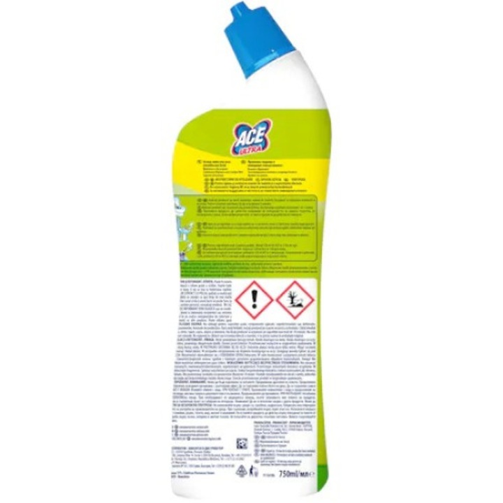 Inalbitor si degresant toaleta cu parfum de Lamaie Ace Power Gel, 750 ...