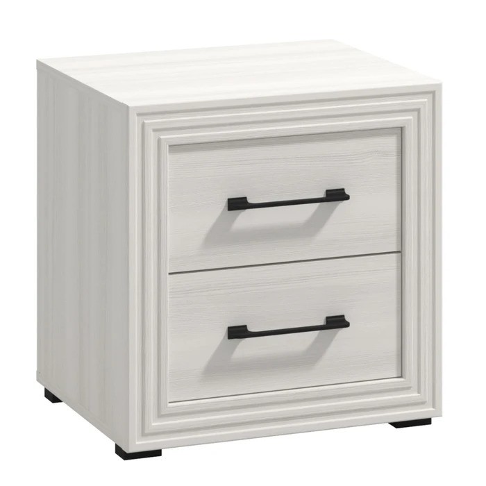 Noptiera moderna cu 2 sertare, frasin, dimensiuni 51 x 42.5 x 53 cm ...