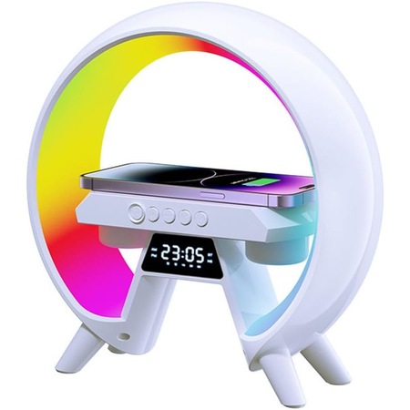 Lampa Smart LED RGB, MILARIS®, Incarcarcare wireless rapida 15W ...