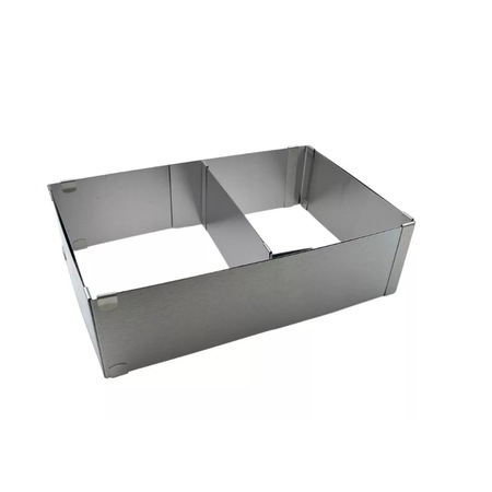 Forma de tort reglabila, Inox, inaltime de 10 cm, Argintiu - eMAG.ro