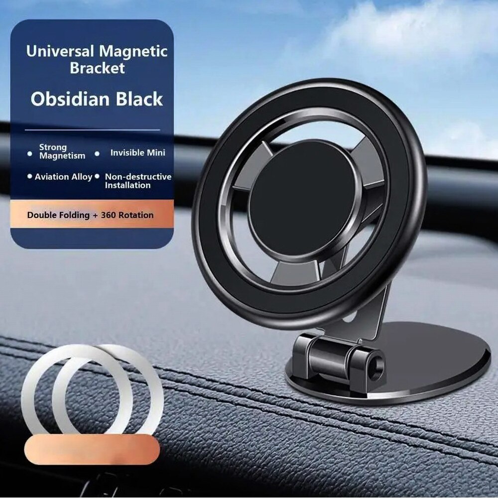 Suport MagSafe Auto Reglabil, Rotativ 360, compatibil iPhone si Samsung ...