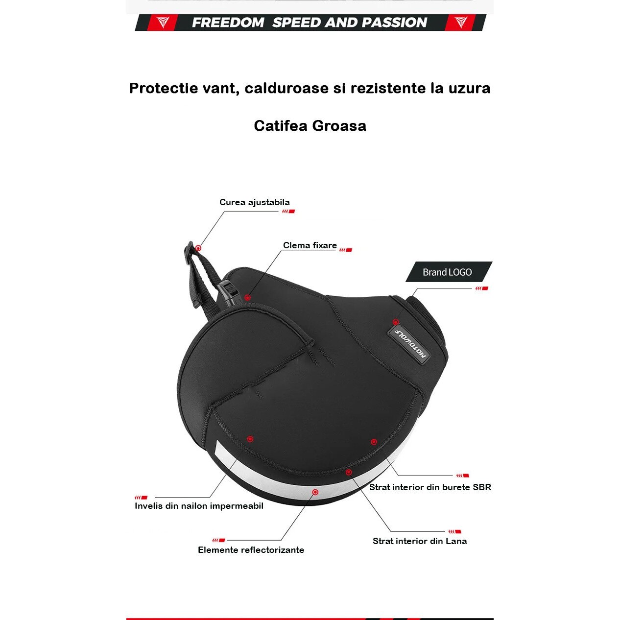 Set 2 protectii vant maini pentru ghidon moto, impermeabile, interior ...