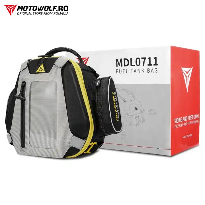 Geanta Moto Rezervor Motowolf Impermeabila cu Prindere Curea si Buzunar ...