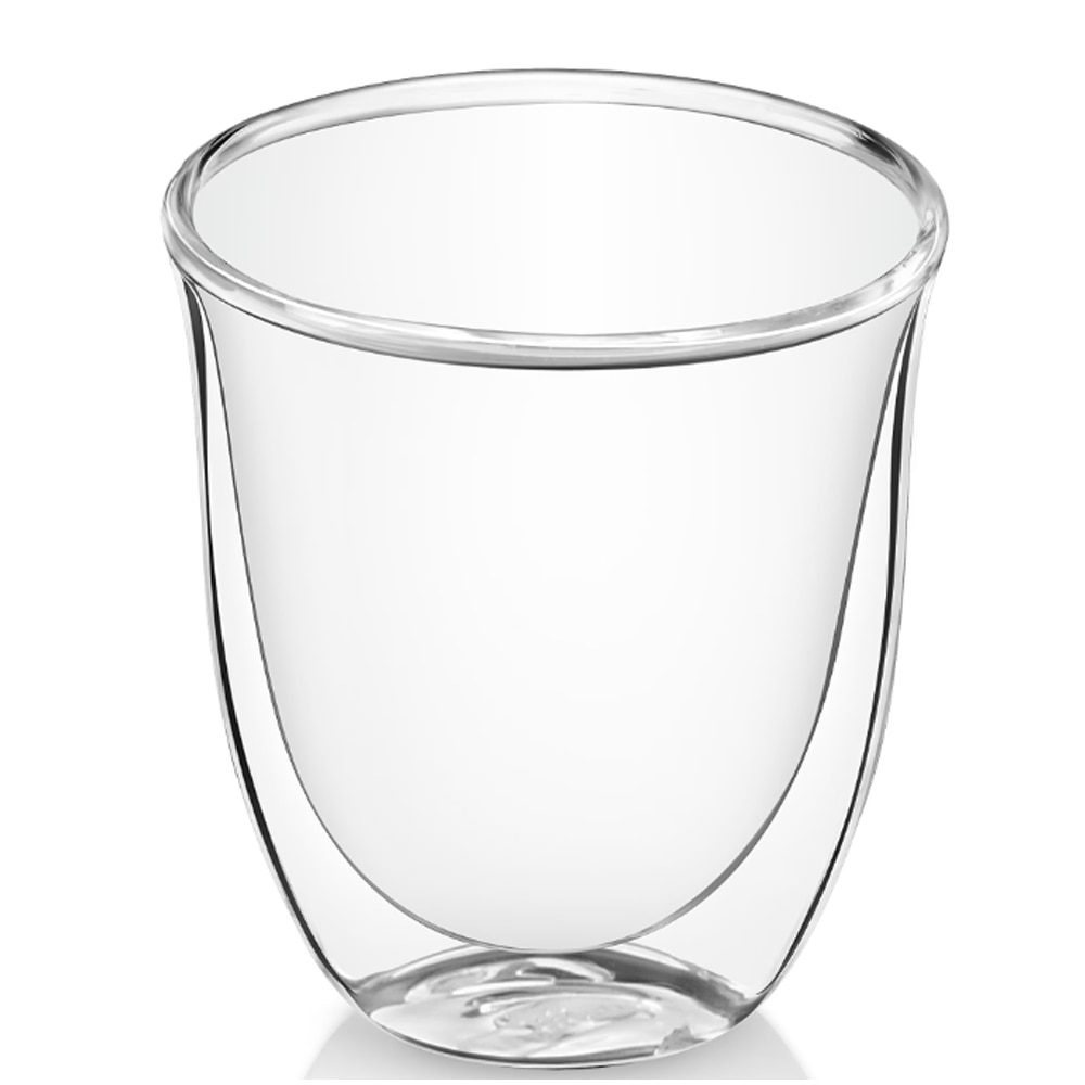 Set 4 Pahare de Sticla cu Pereti Dubli, 250 ml, termorezistente, 10 ...