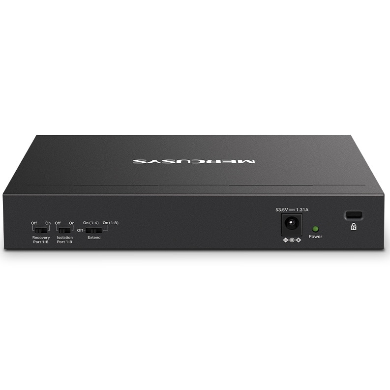 Switch PoE Desktop Mercusys MS110GP, 10 porturi 10/100Mbps (dintre care ...