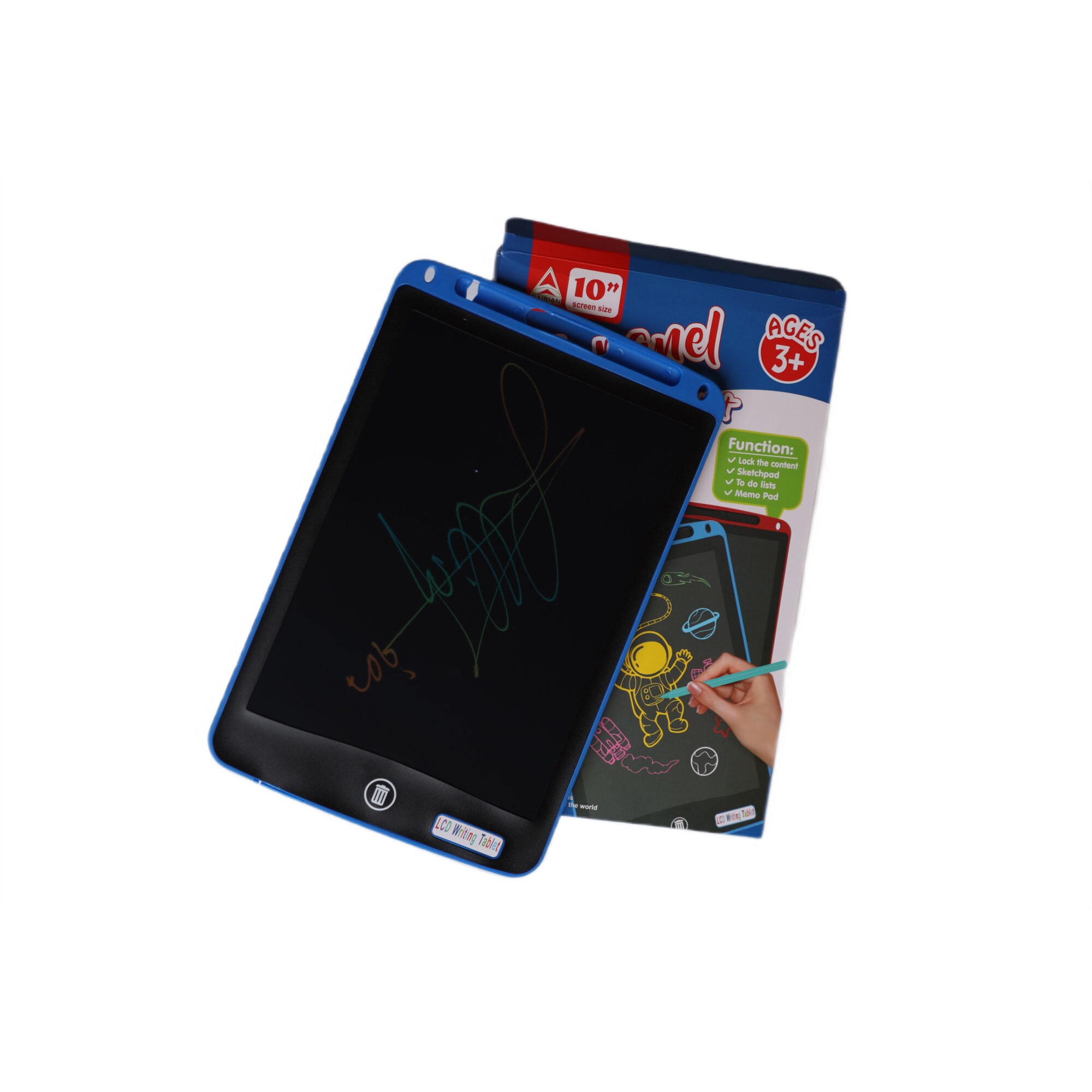 Tableta de scris si desenat color LCD, 10 inch, ecran dublu, stilou ...