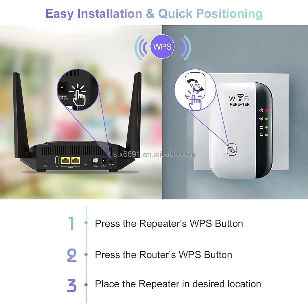 Adaptor Wireless Extender Amplificator Semnal Range Wifi, 2.4Ghz, 300 ...