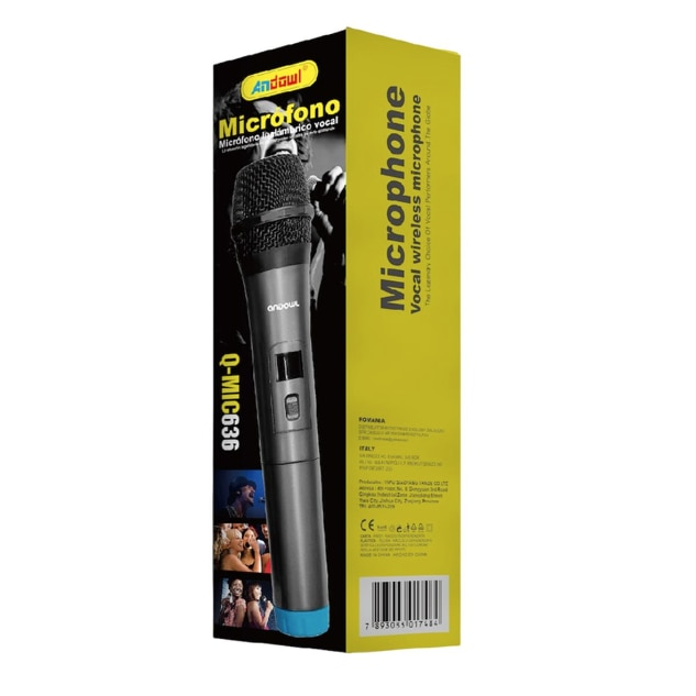 Microfon wireless profesional Andowl Q MIC636, negru - eMAG.ro