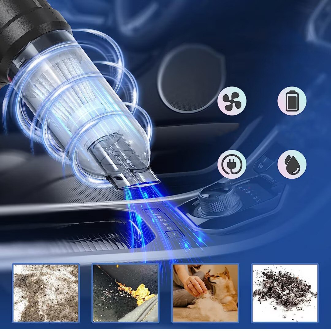 Преносима прахосмукачка Renew Force 120 W, двоен режим на засмукване и ...