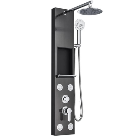 Coloana de dus, Efect ploaie, Finisaj negru metalizat, Functii SPA cu ...