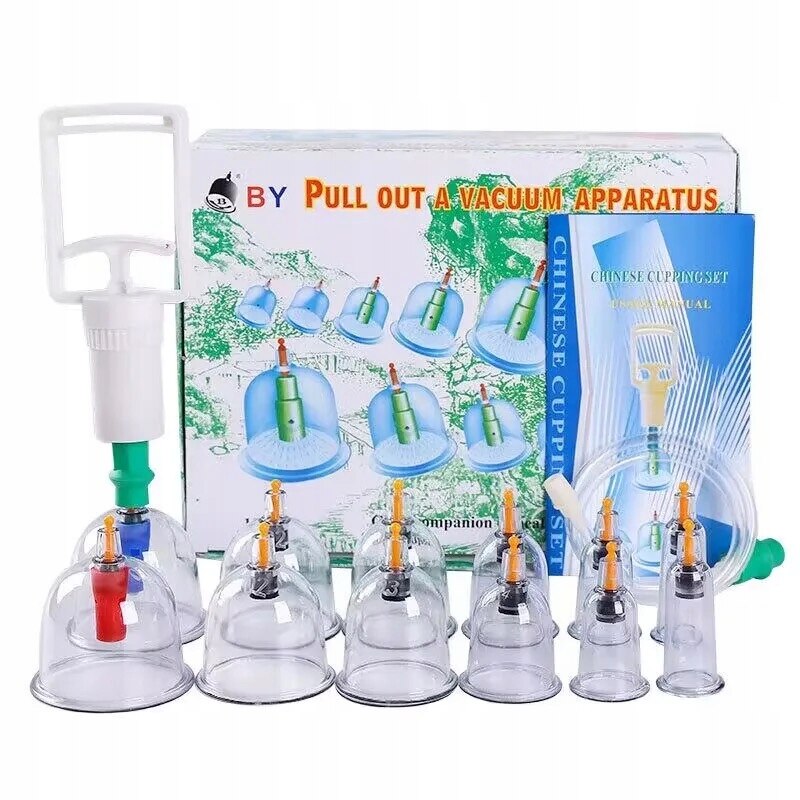 Set ventuze masaj, Yuexiao, Plastic, 12 buc - eMAG.ro