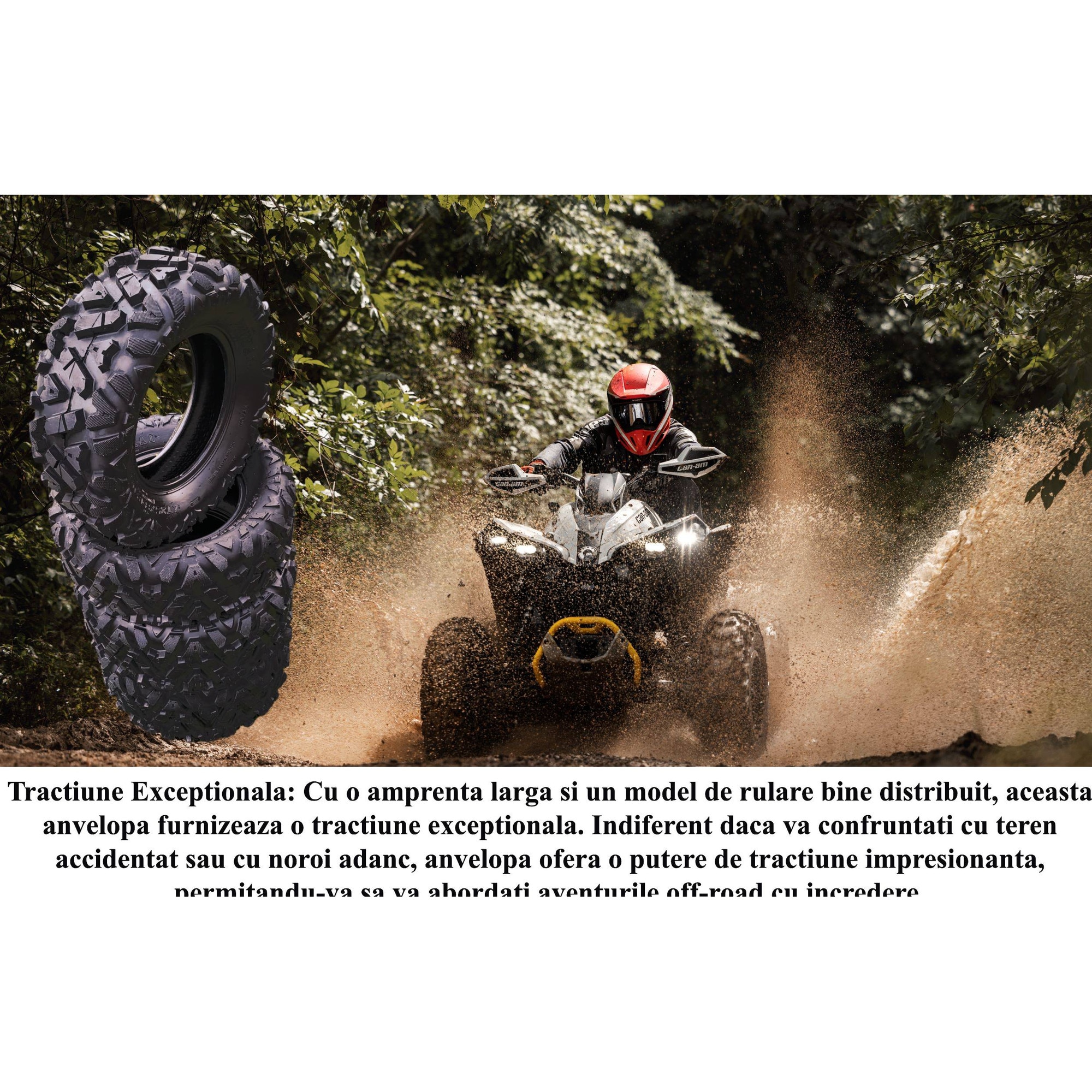 Set 4 Anvelope, ATV., off-road., 25-8-12, 25-10-12 - eMAG.ro