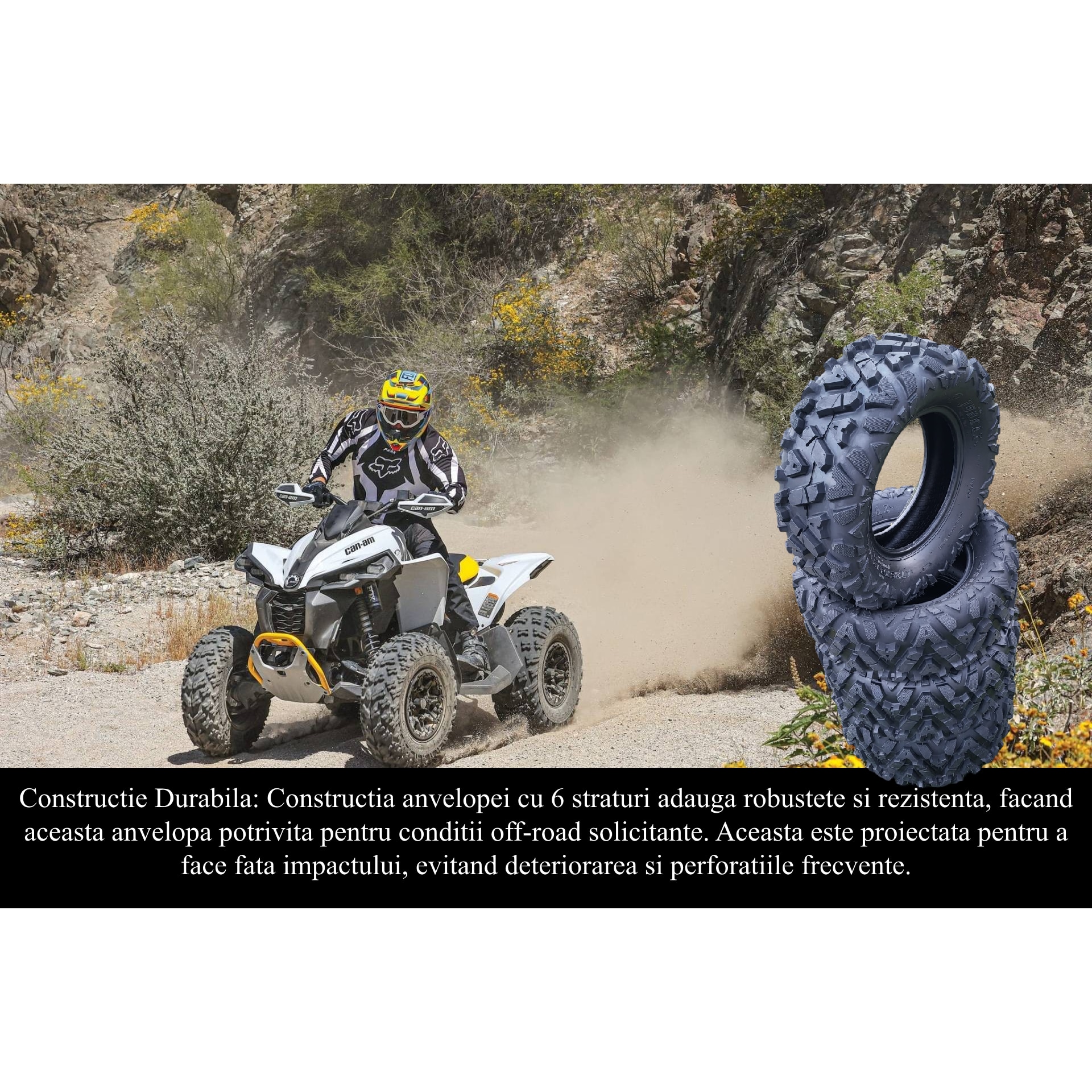 Set 4 Anvelope, ATV., off-road., 25-8-12, 25-10-12 - eMAG.ro