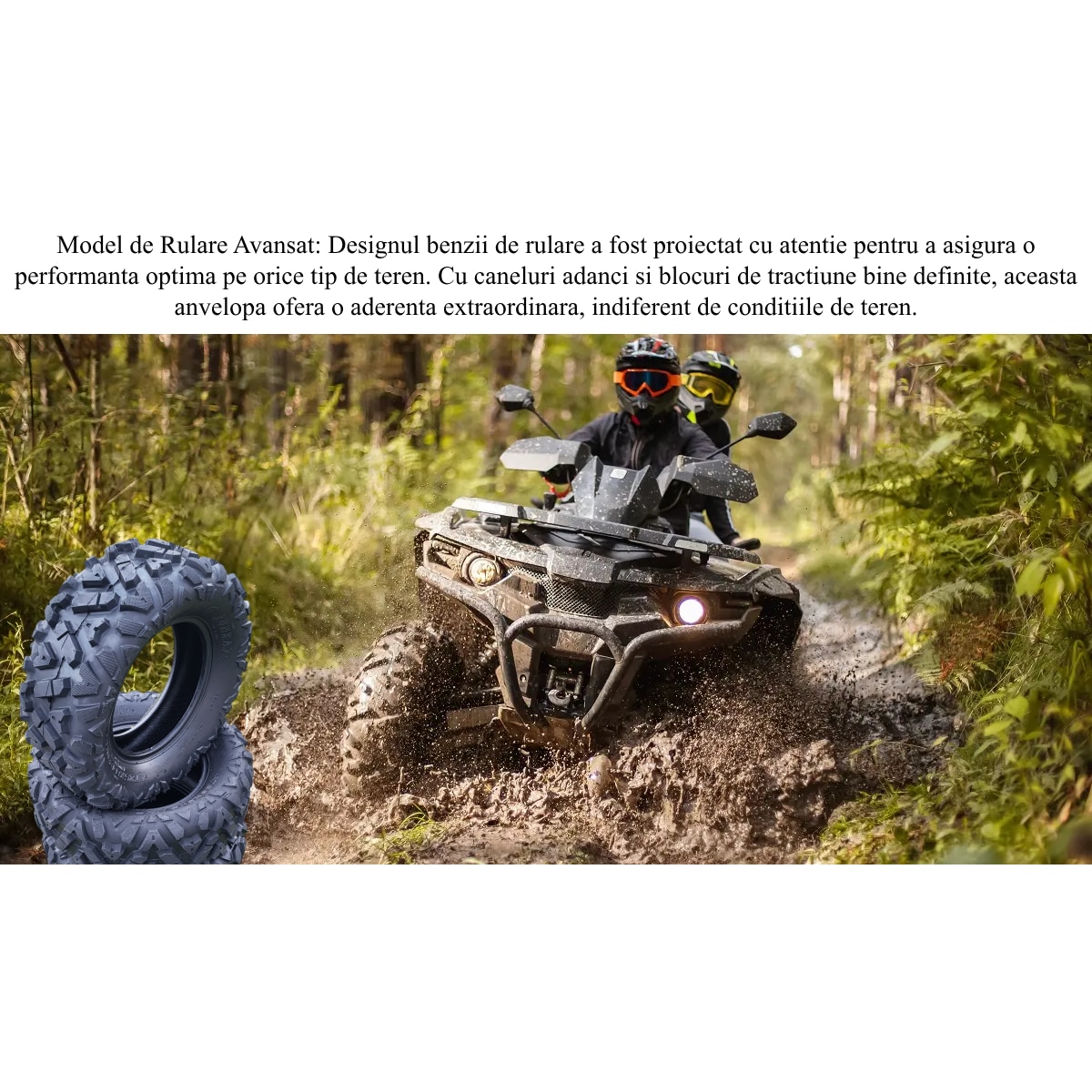 Set 4 Anvelope, ATV., off-road., 25-8-12, 25-10-12 - eMAG.ro
