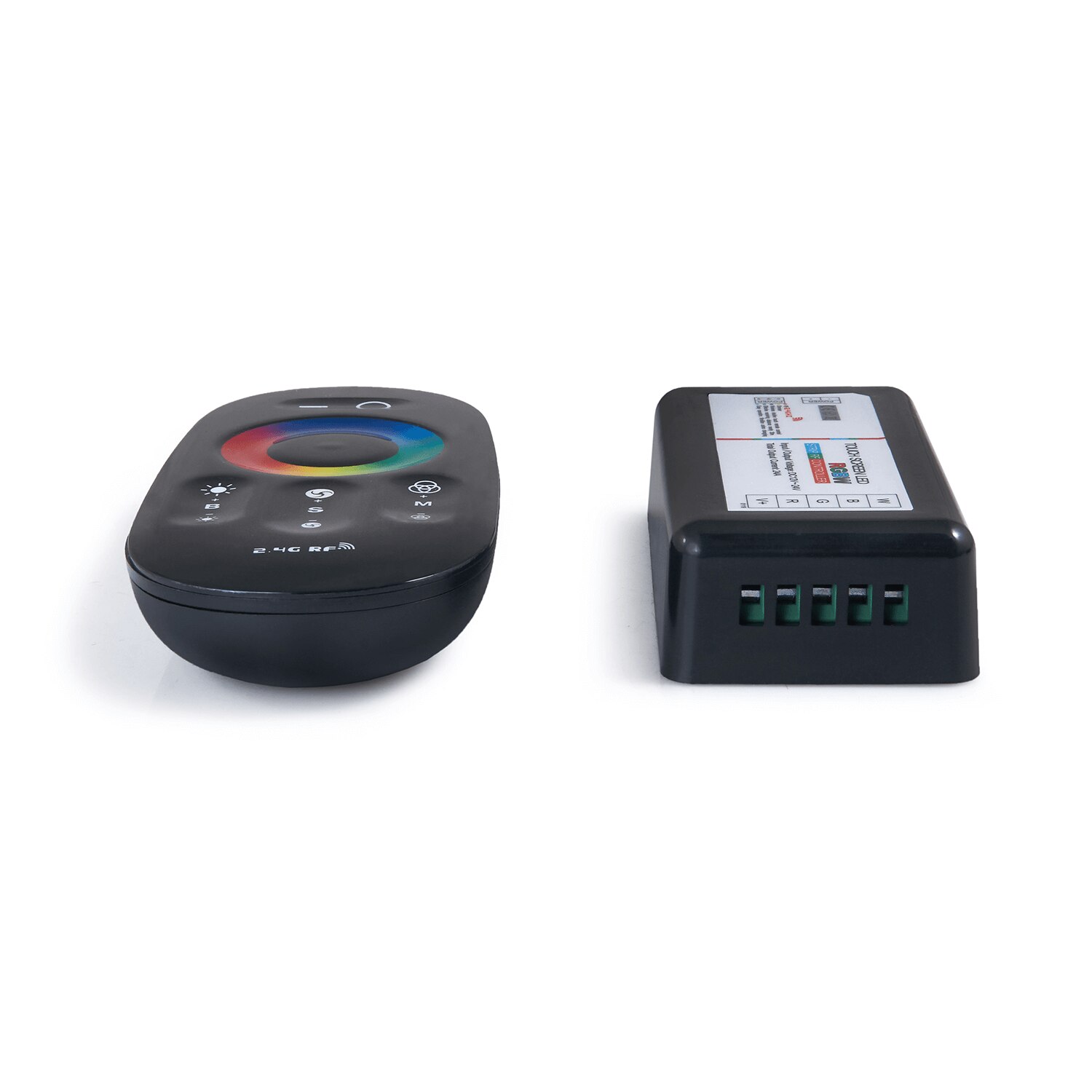 Controler de frecventa radio (RF) 24A 288W pentru benzi LED RGBW, negru ...