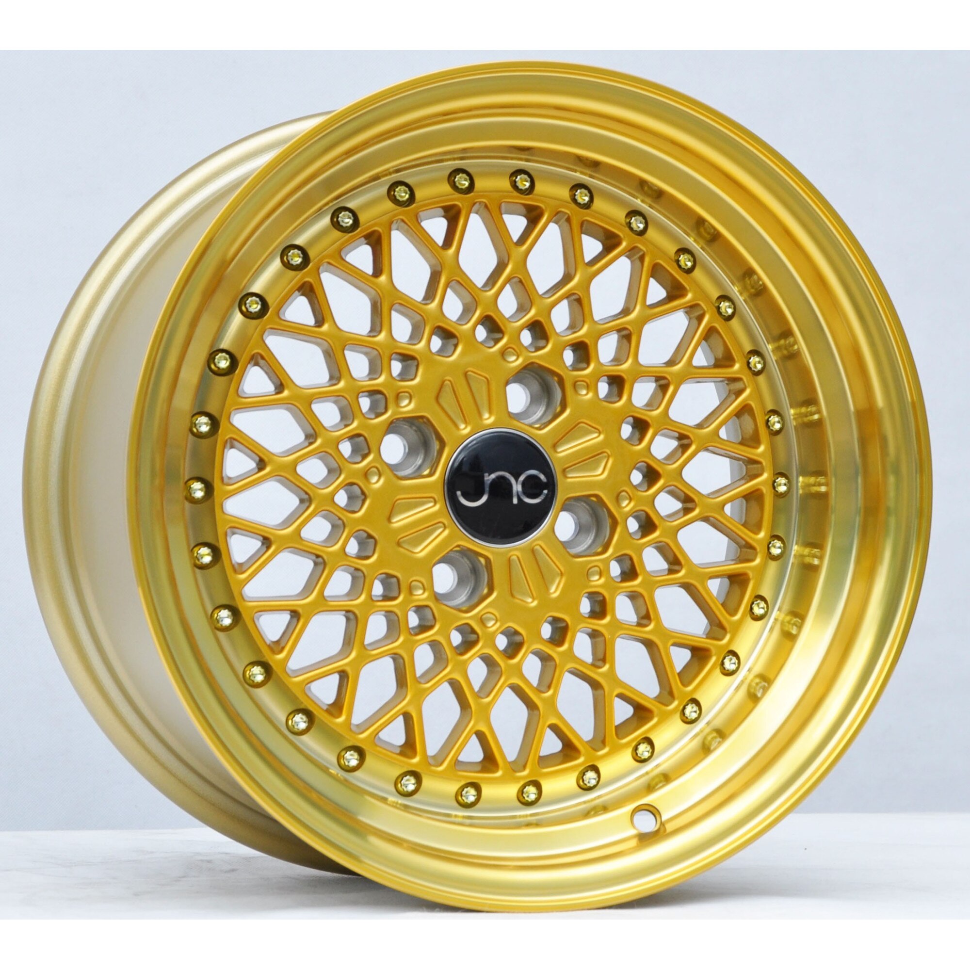 Set 4 jante aliaj PDW, 534, 15x8 inch, 4x100, ET10, GOLD - de aur - eMAG.ro