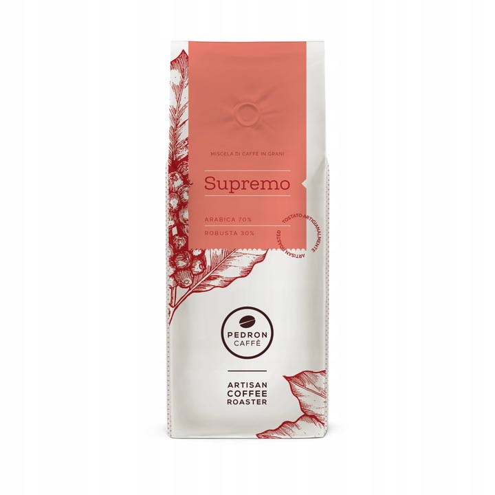 Cafea boabe italiana 70% Arabica Artizanat Pedron Caffe Supremo 1kg ...