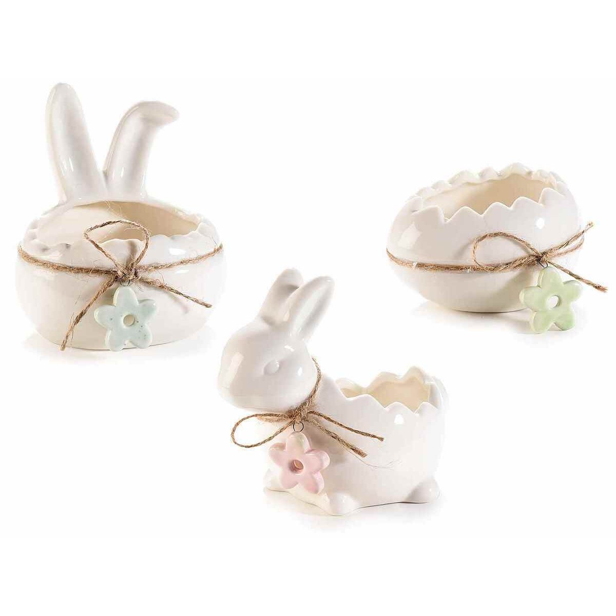 Set 3 decoratiuni Paste ceramica 10.5x9x12 cm - eMAG.ro