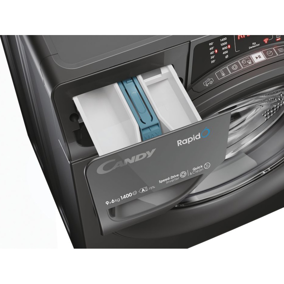 Candy ROW 4966DWRR7-S Mosó-szárítógép, 9 kg mosás kapacitás / 6 kg ...