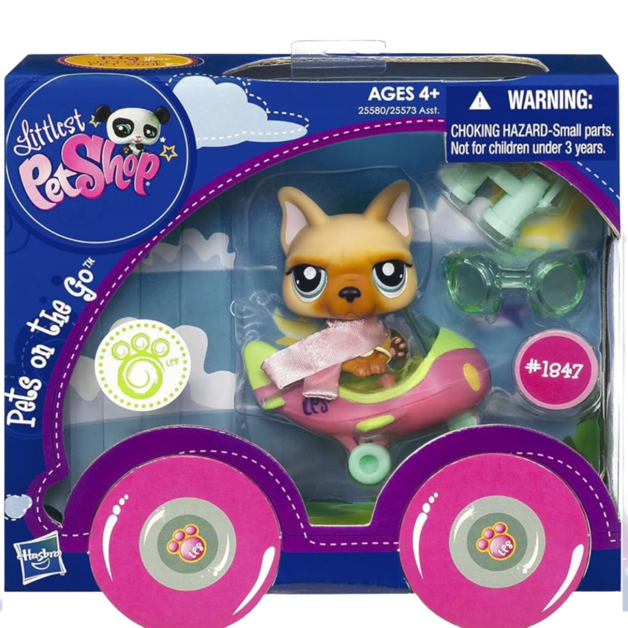Set Figurine Littlest Pet Shop, Hasbro, Pets on the go, Catelus cu ...