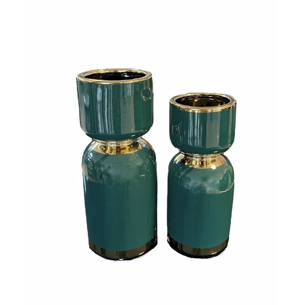 Set 2 vaze, culoare verde - eMAG.ro