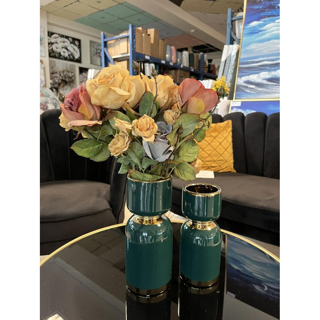 Set 2 vaze, culoare verde - eMAG.ro