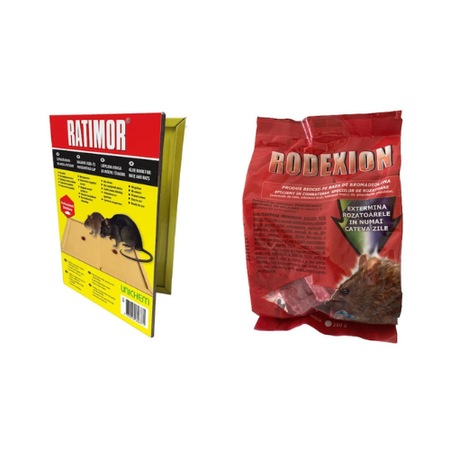 Set Capcana Adeziva cu Lipici pentru Soareci si Sobolani, RATIMOR ...