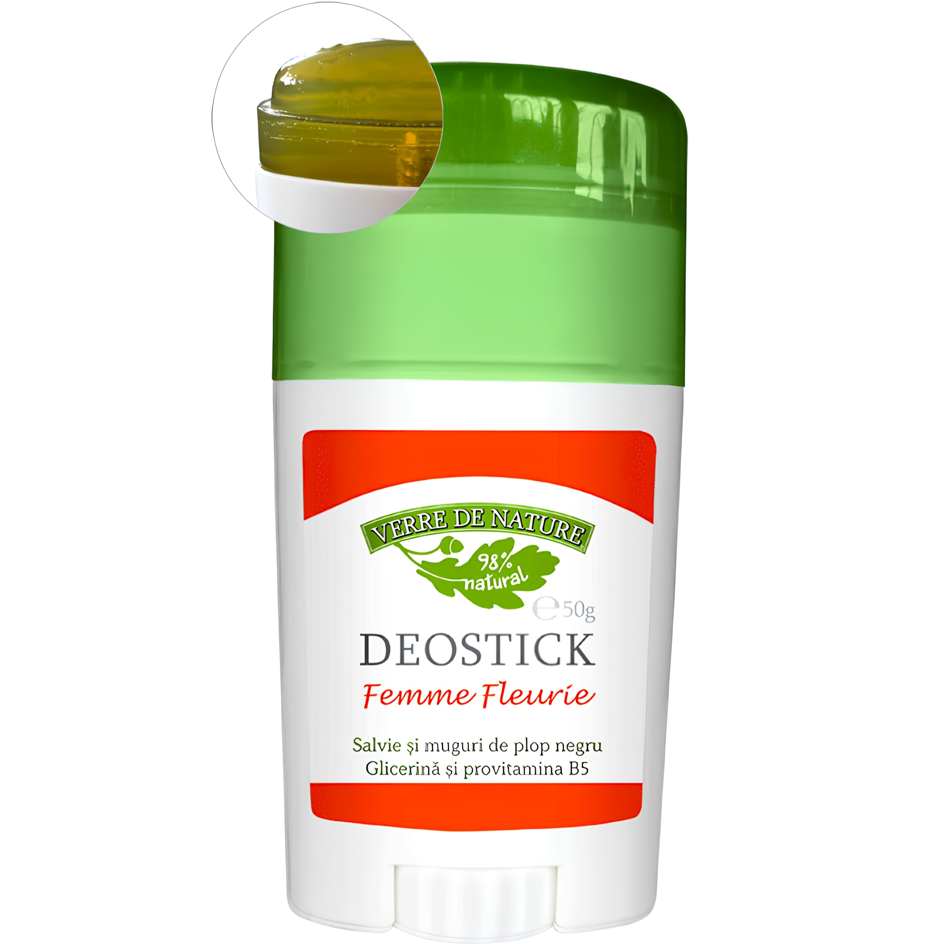 Deodorant stick femei "Floral" fara aluminiu si parabeni, cu salvie ...