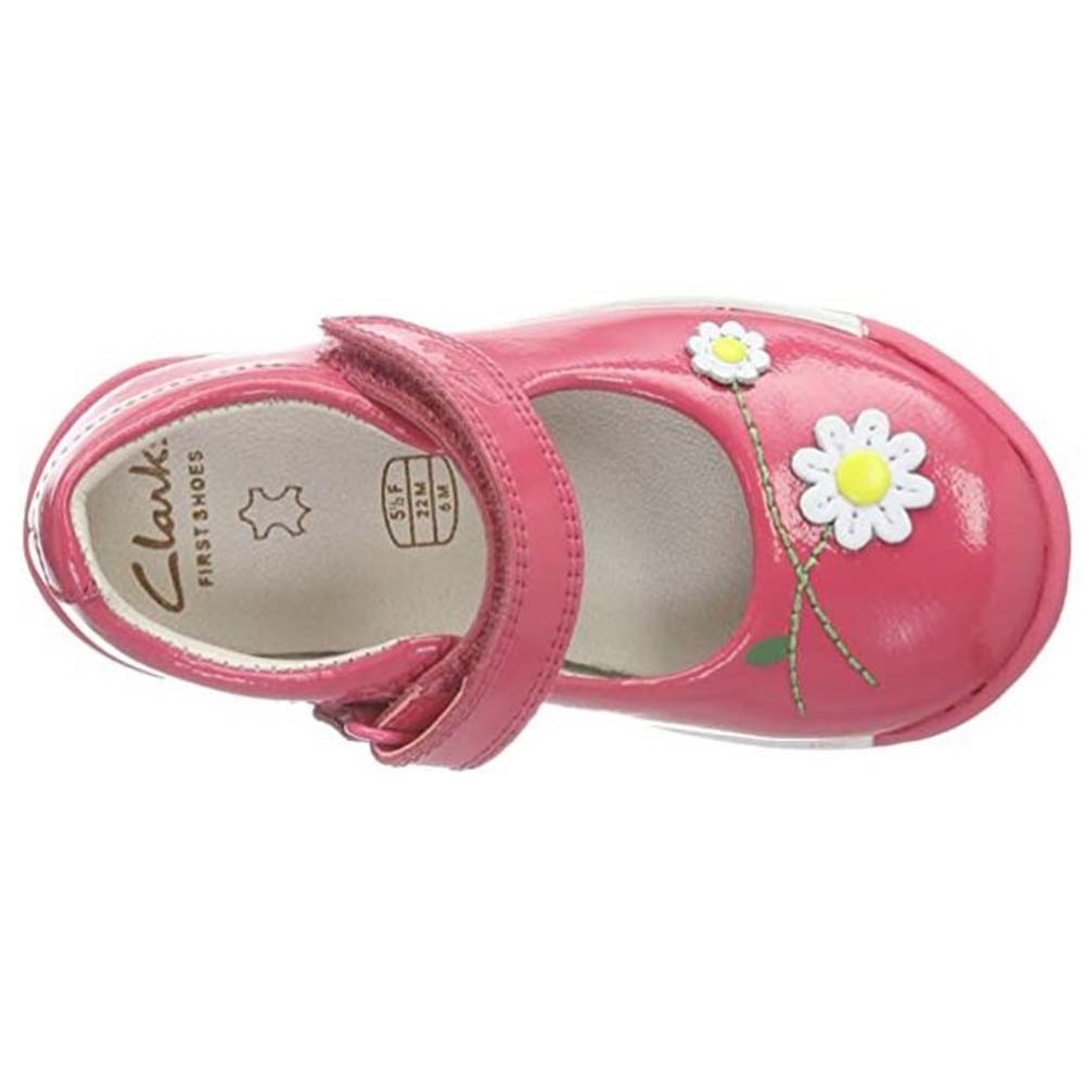 Balerini copii, Clarks, Piele naturala, Roz, 21 EU - eMAG.ro