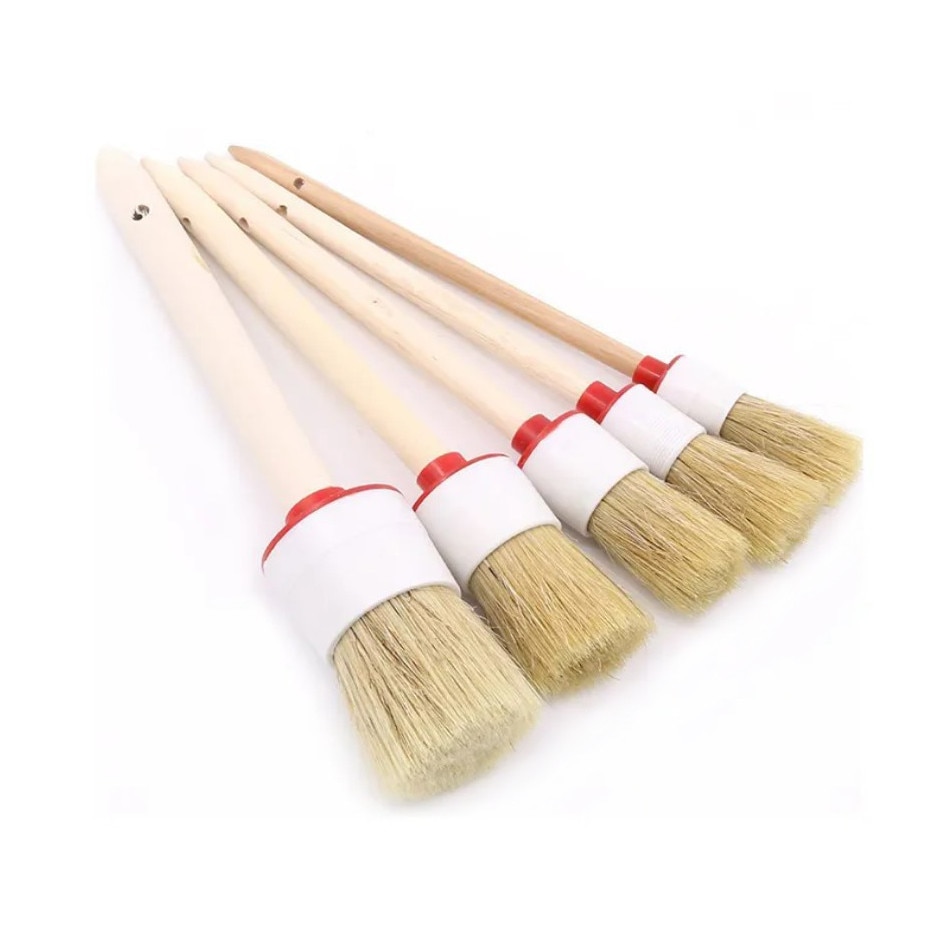 Set 5 pensule profesionale pentru detailing si curatare interior ...