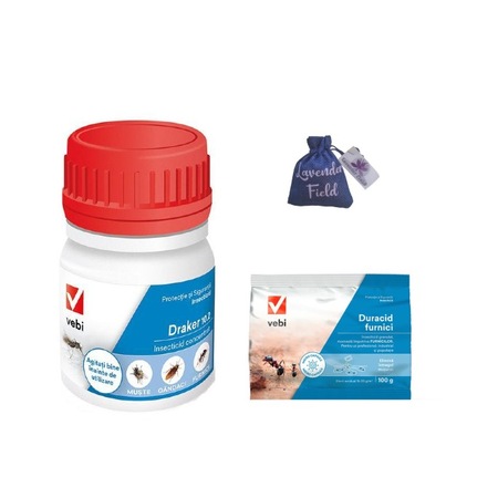 Insecticid capuse, gandaci, tantari, muste Draker 50 ml si Duracid ...