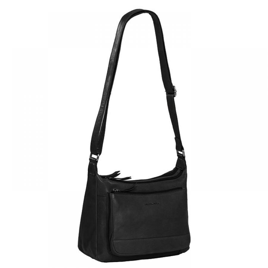 Дамска чанта, естествена кожа, Daniel Ray, серия Omaha, черна - eMAG.bg