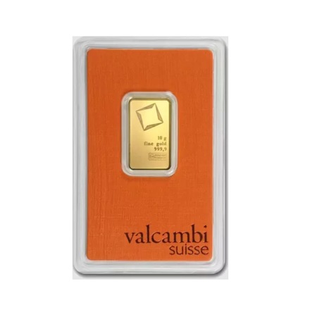 Lingou Aur 24 K, Valcambi, 10 grame, puritate 999, 9 ‰ - eMAG.ro